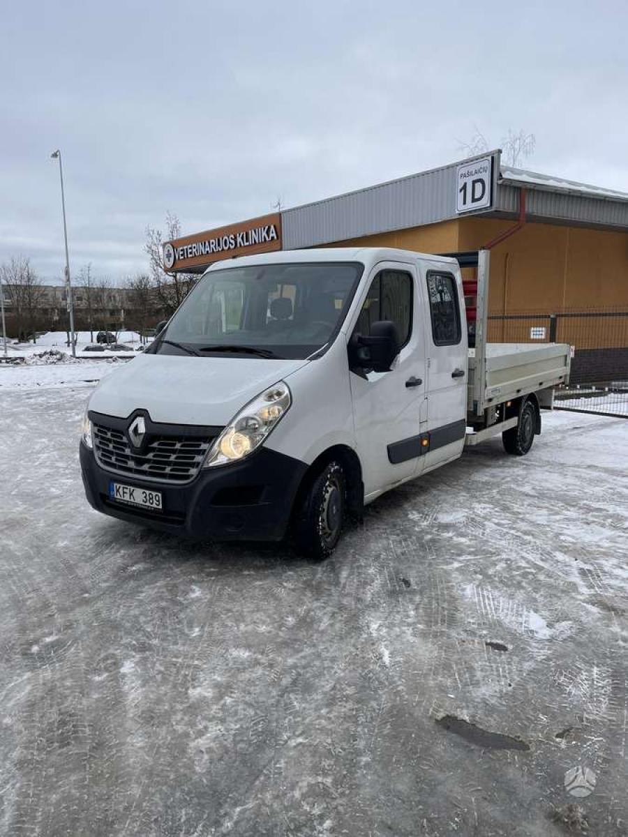 White Renault Master 2018 in Vilnius, with an engine capacity of 2.30 L and mileage of 180 thousand km for 7500 €, photo 3 on AUTOMOTO.COM.LV