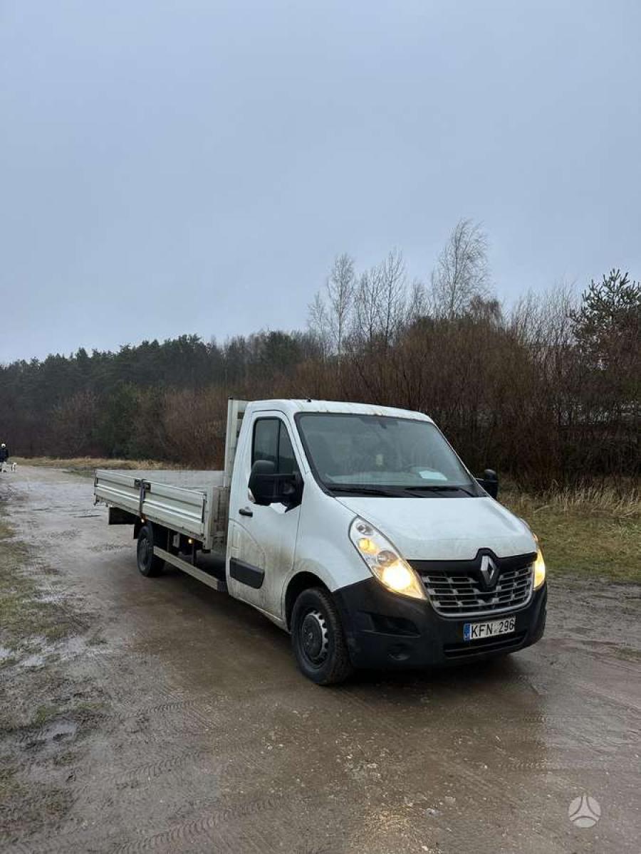 White Renault Master 2017 in Vilnius, with an engine capacity of 2.30 L and mileage of 111 thousand km for 8200 €, photo 1 on AUTOMOTO.COM.LV