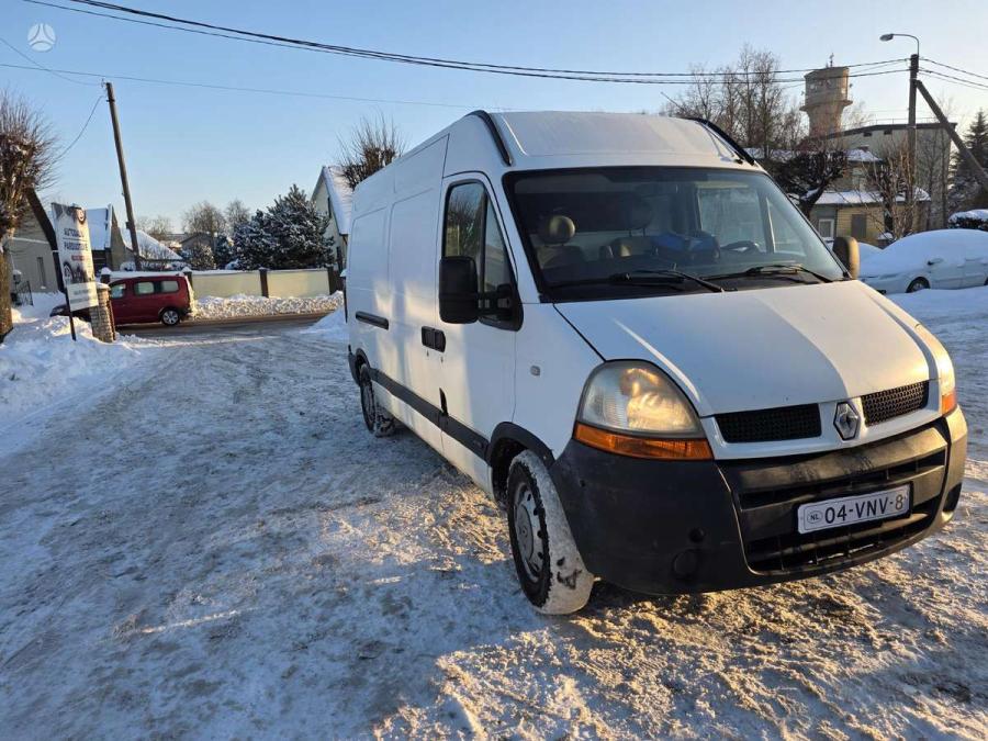 White Renault Master 2006 in Kursenai, with an engine capacity of 2.50 L and mileage of 261 thousand km for 2500 €, photo 3 on AUTOMOTO.COM.LV