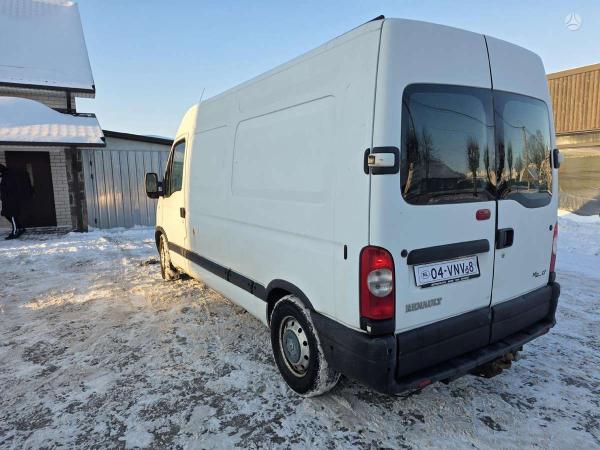 White Renault Master 2006 in Kursenai, with an engine capacity of 2.50 L and mileage of 261 thousand km for 2500 €, photo 7 on AUTOMOTO.COM.LV