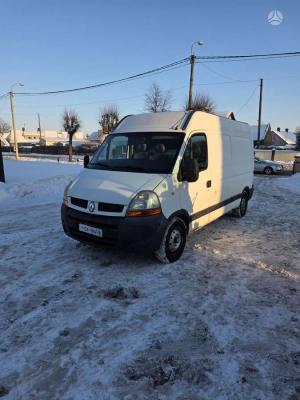 White Renault Master 2006 in Kursenai, with an engine capacity of 2.50 L and mileage of 261 thousand km for 2500 €, photo 12 on AUTOMOTO.COM.LV
