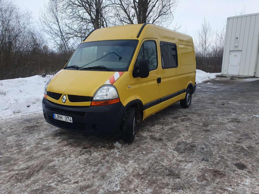 Dzeltens Renault Master 2007 Ukmergė, ar dzinēja tilpumu 2.50 L un nobraukumu 314 tūkst. km par 1800 €, foto 1 vietnē AUTOMOTO.COM.LV