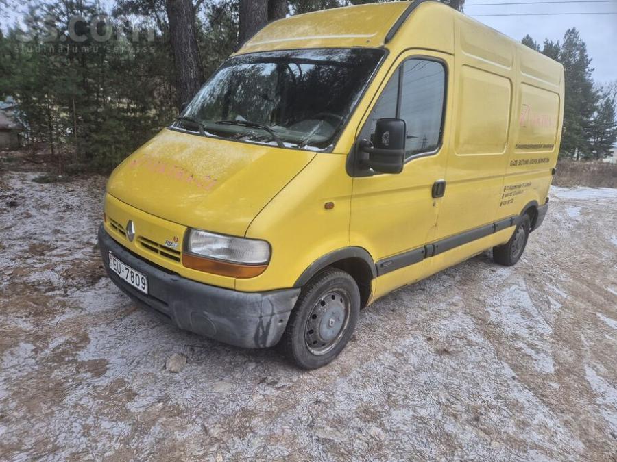 Yellow Renault Master 2003 in Daugavpils, with an engine capacity of 2.00 L and mileage of 240 thousand km for 950 €, photo 1 on AUTOMOTO.COM.LV