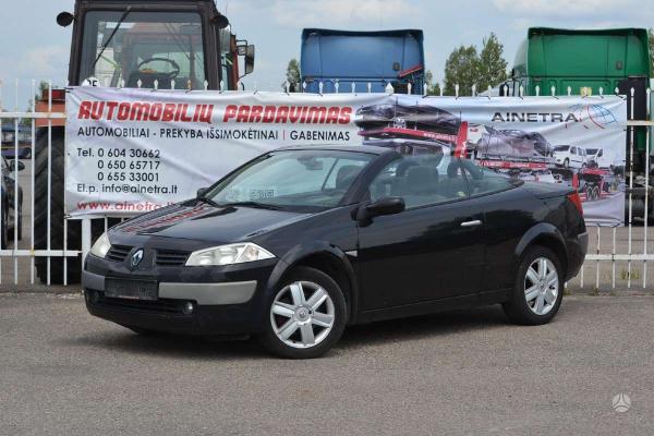 Black Renault Megane 2004 in Marijampole, with an engine capacity of 1.60 L and mileage of 165 thousand km for 1300 €, photo 4 on AUTOMOTO.COM.LV
