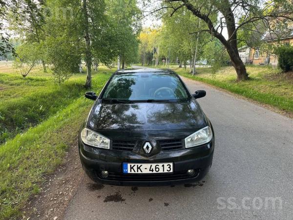 Black Renault Megane 2004 in Liepaja, with an engine capacity of 1.90 L and mileage of 240 thousand km for 1500 €, photo 2 on AUTOMOTO.COM.LV