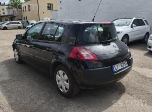 Black Renault Megane 2005 in Jelgava, with an engine capacity of 1.50 L and mileage of 0 thousand km for 1290 €, photo 3 on AUTOMOTO.COM.LV