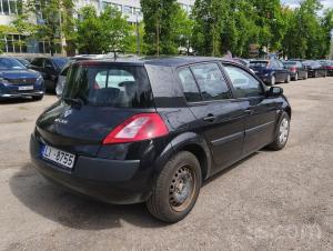 Black Renault Megane 2005 in Jelgava, with an engine capacity of 1.50 L and mileage of 0 thousand km for 1290 €, photo 4 on AUTOMOTO.COM.LV