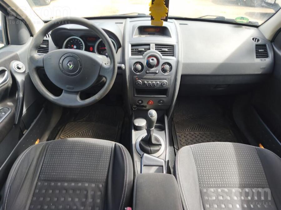 Black Renault Megane 2005 in Jelgava, with an engine capacity of 1.50 L and mileage of 0 thousand km for 1290 €, photo 10 on AUTOMOTO.COM.LV