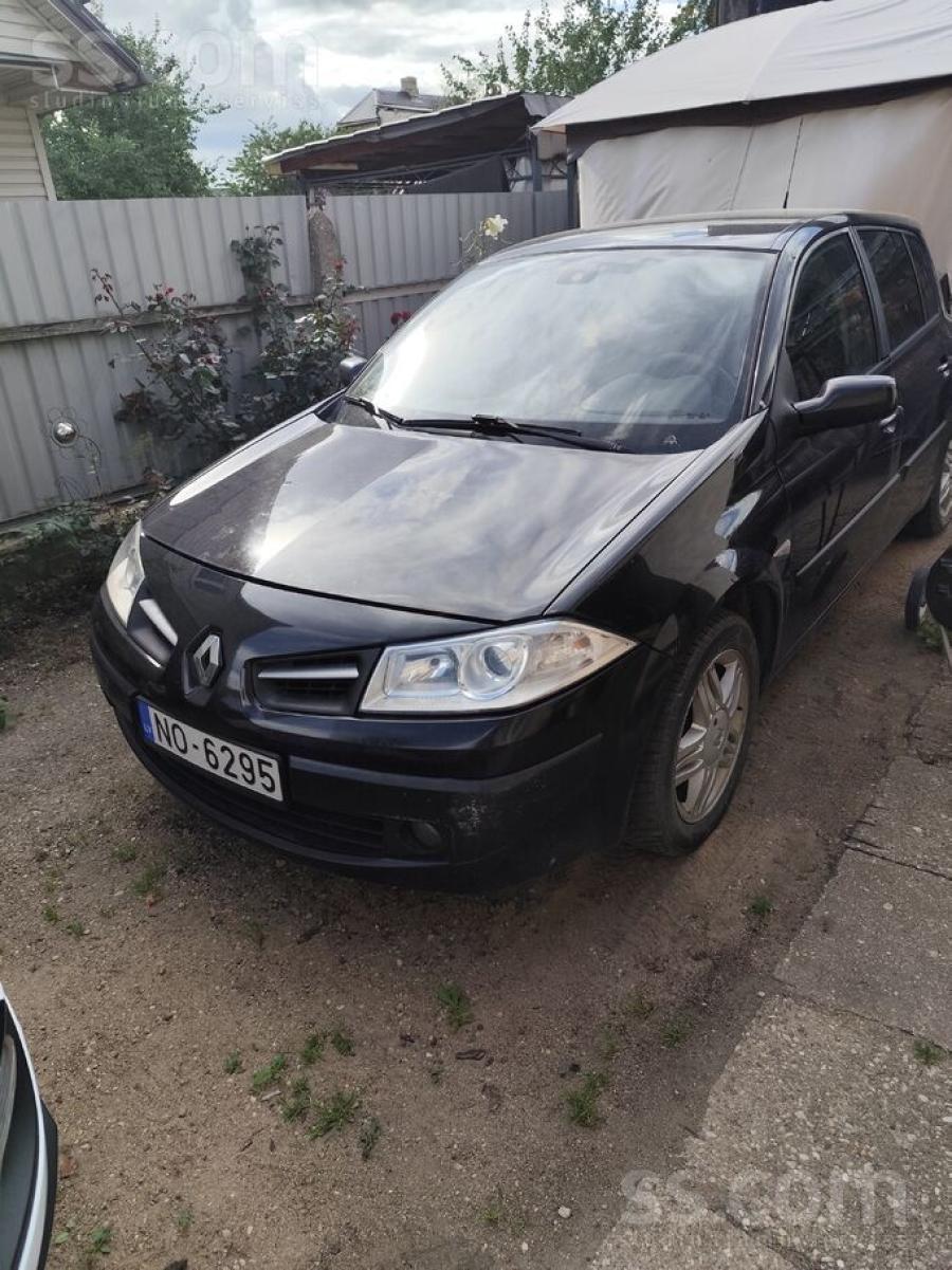 Black Renault Megane 2008 in Daugavpils, with an engine capacity of 1.50 L and mileage of 275 thousand km for 780 €, photo 1 on AUTOMOTO.COM.LV