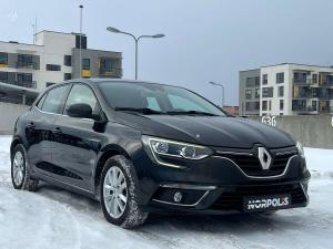 Black Renault Megane 2018 in Vilnius, with an engine capacity of 1.20 L and mileage of 124 thousand km for 6292 €, photo  on AUTOMOTO.COM.LV