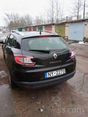 Black Renault Megane 2009 in Daugavpils, with an engine capacity of 1.90 L and mileage of 252 thousand km for 2850 €, photo 7 on AUTOMOTO.COM.LV