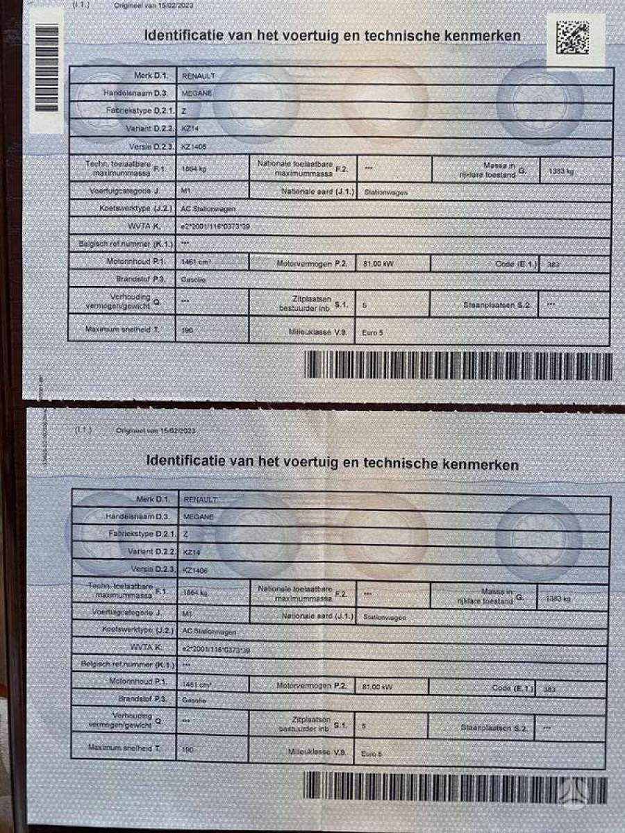 Черный Рено Меган 2013 в Каунас, объемом двигателя 1.46 л и пробегом 202 тыс. км за 4200 €, фото 18 на AUTOMOTO.COM.LV