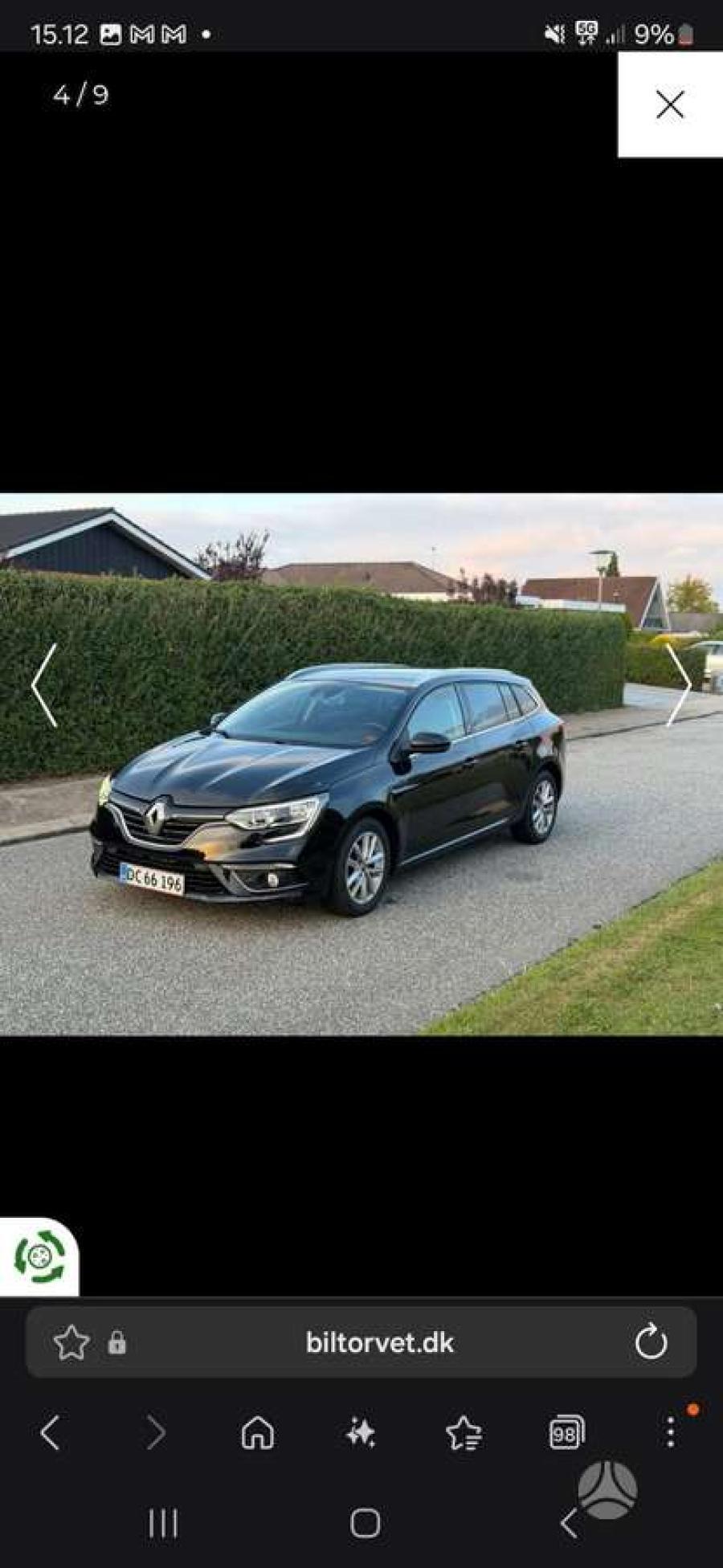 Melns Renault Megane 2016 Kauņa, ar dzinēja tilpumu 1.46 L un nobraukumu 225 tūkst. km par 6500 €, foto 1 vietnē AUTOMOTO.COM.LV