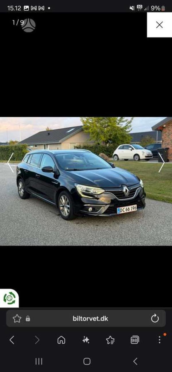 Melns Renault Megane 2016 Kauņa, ar dzinēja tilpumu 1.46 L un nobraukumu 225 tūkst. km par 6500 €, foto 3 vietnē AUTOMOTO.COM.LV