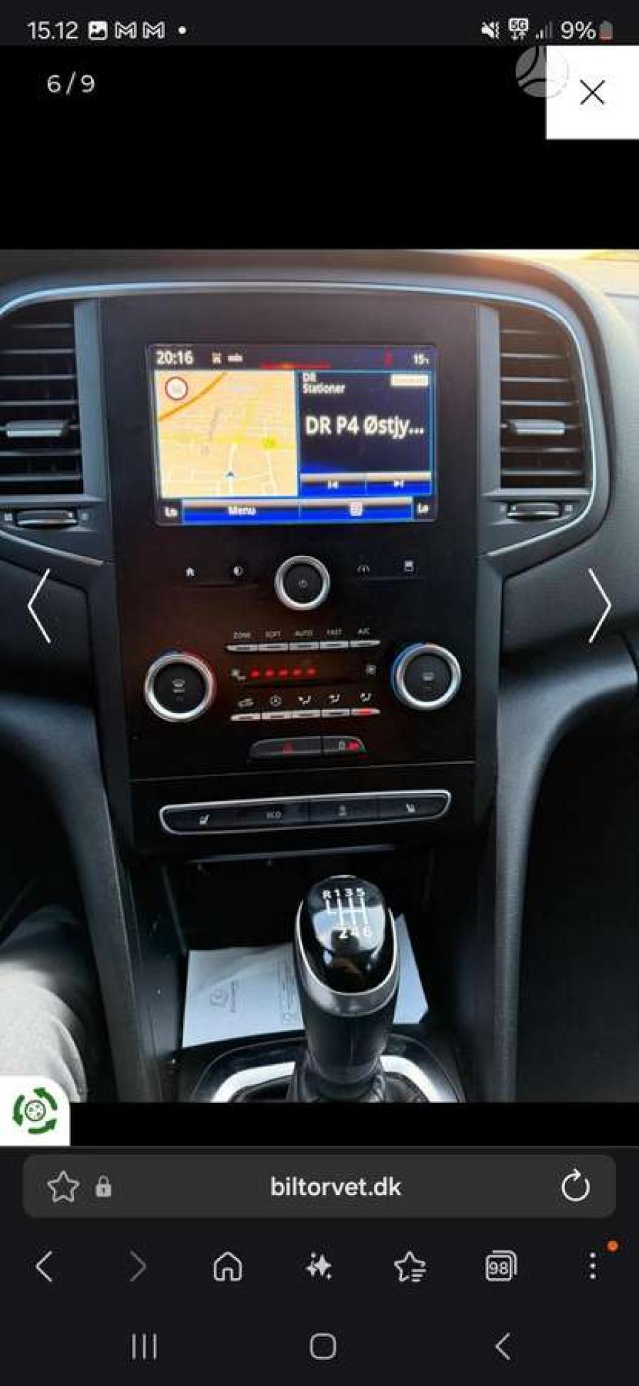 Melns Renault Megane 2016 Kauņa, ar dzinēja tilpumu 1.46 L un nobraukumu 225 tūkst. km par 6500 €, foto 6 vietnē AUTOMOTO.COM.LV
