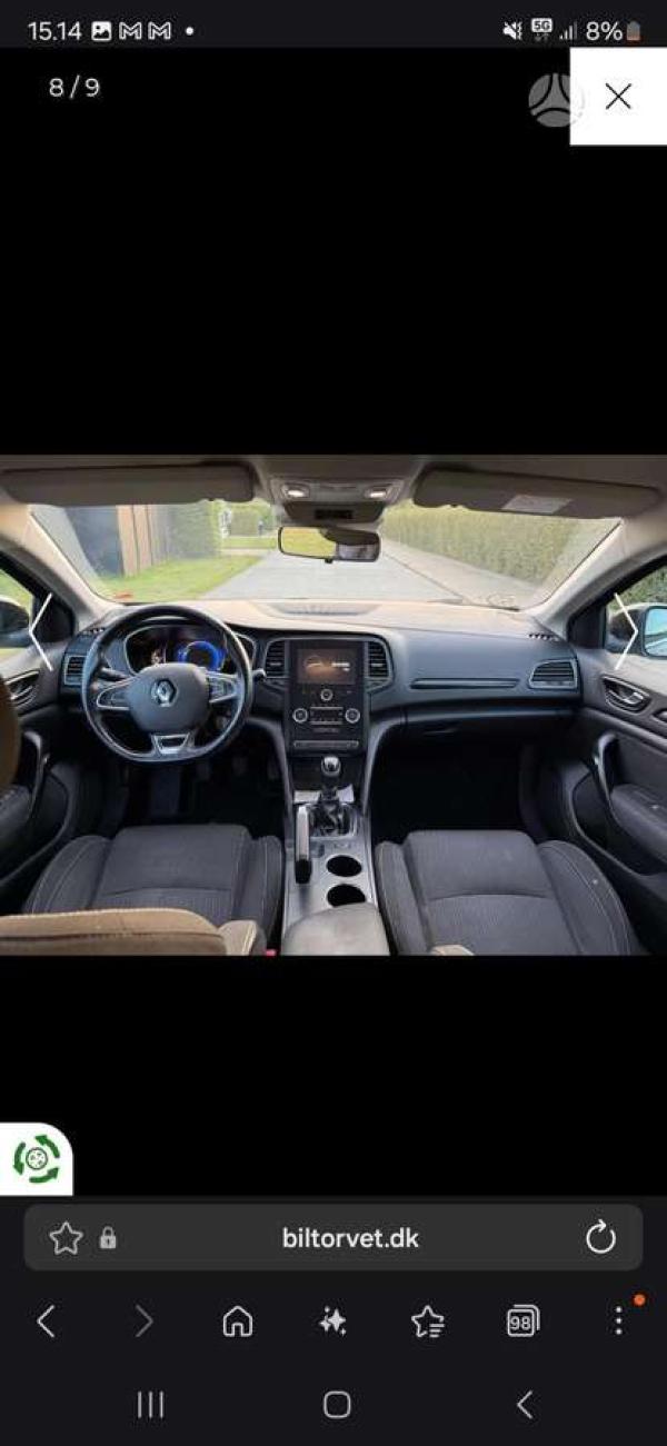 Melns Renault Megane 2016 Kauņa, ar dzinēja tilpumu 1.46 L un nobraukumu 225 tūkst. km par 6500 €, foto 7 vietnē AUTOMOTO.COM.LV