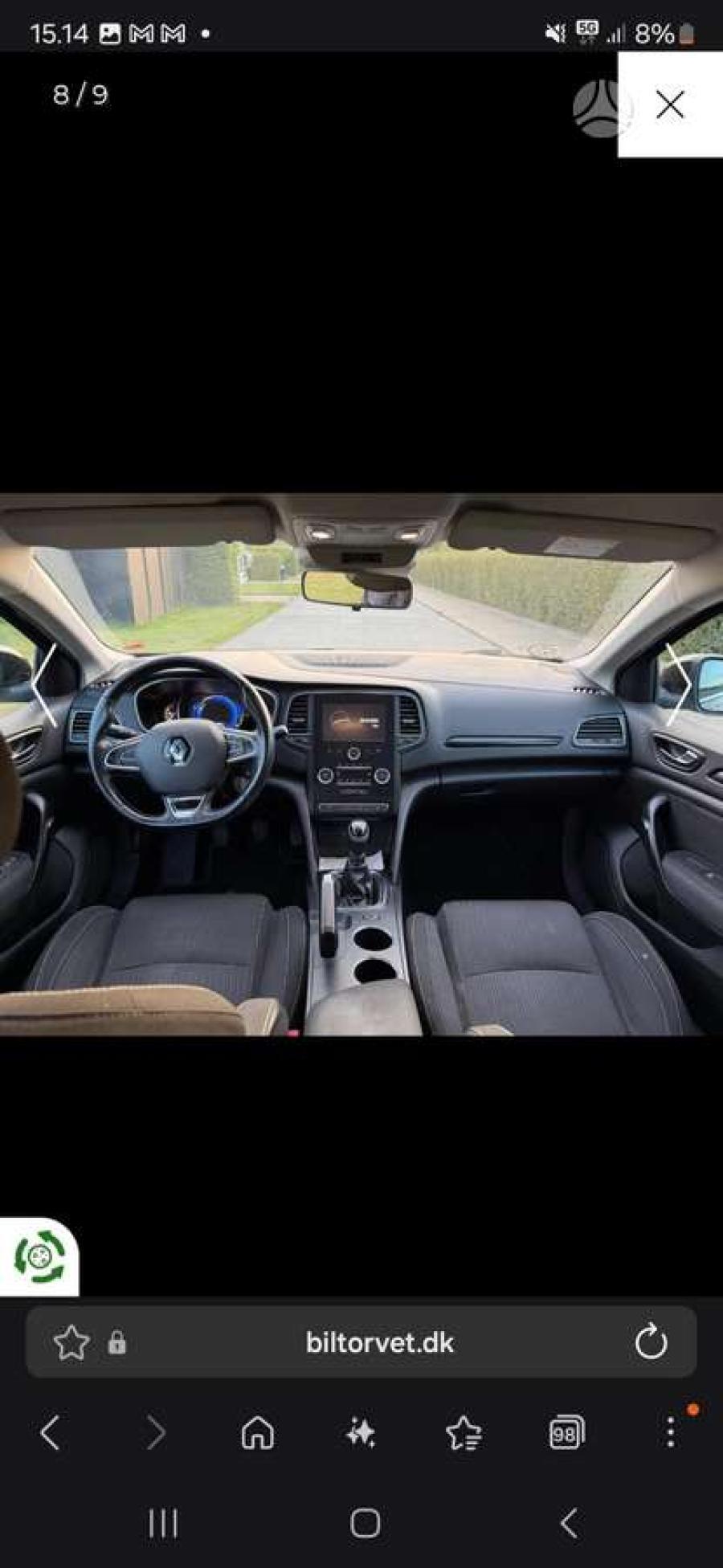 Melns Renault Megane 2016 Kauņa, ar dzinēja tilpumu 1.46 L un nobraukumu 225 tūkst. km par 6500 €, foto 8 vietnē AUTOMOTO.COM.LV