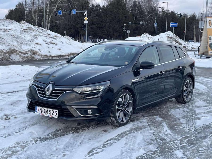 Melns Renault Megane 2017 Viļņa, ar dzinēja tilpumu 1.60 L un nobraukumu 350 tūkst. km par 6800 €, foto 1 vietnē AUTOMOTO.COM.LV