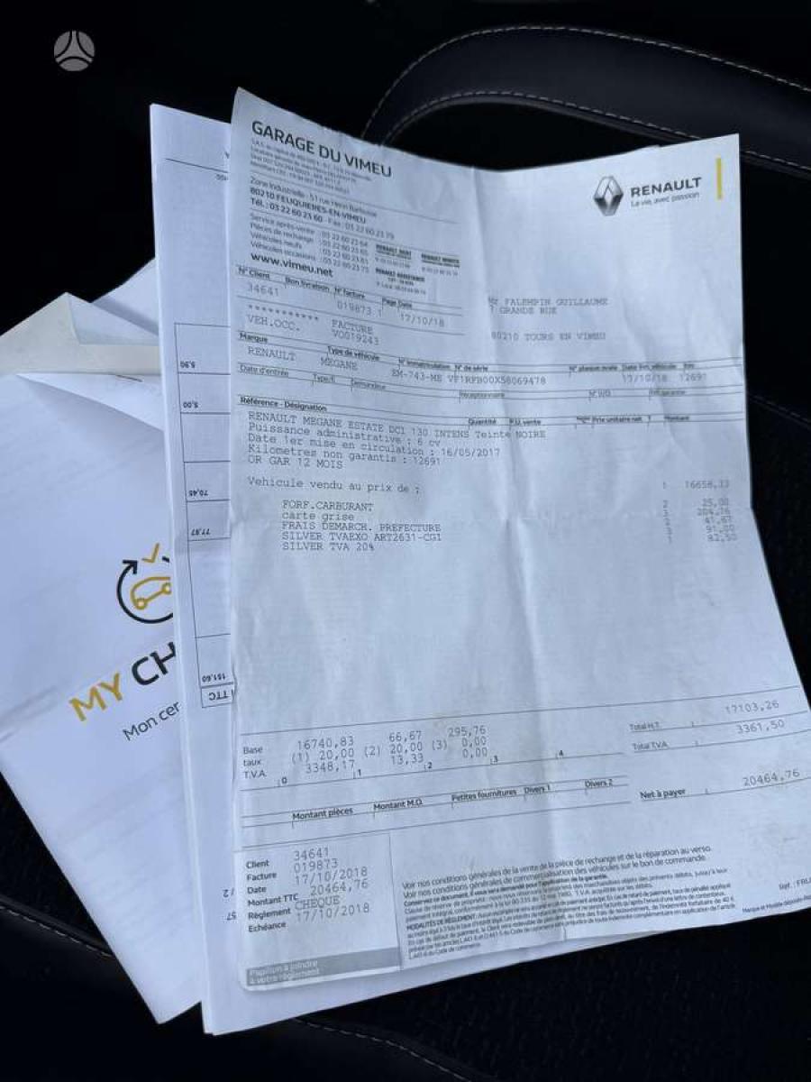Melns Renault Megane 2017 Tauragė, ar dzinēja tilpumu 1.60 L un nobraukumu 265 tūkst. km par 5900 €, foto 27 vietnē AUTOMOTO.COM.LV