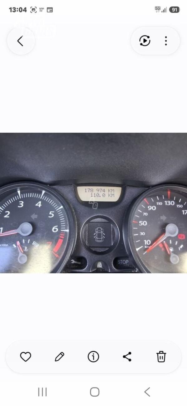Zils Renault Megane 2007 Klaipėda, ar dzinēja tilpumu 1.60 L un nobraukumu 179 tūkst. km par 1850 €, foto 10 vietnē AUTOMOTO.COM.LV