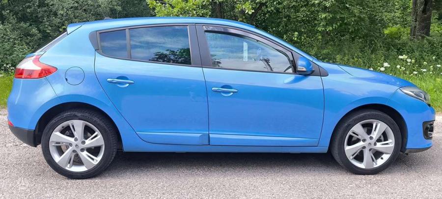 Blue Renault Megane 2014 in Kaunas, with an engine capacity of 1.46 L and mileage of 216 thousand km for 3850 €, photo 16 on AUTOMOTO.COM.LV