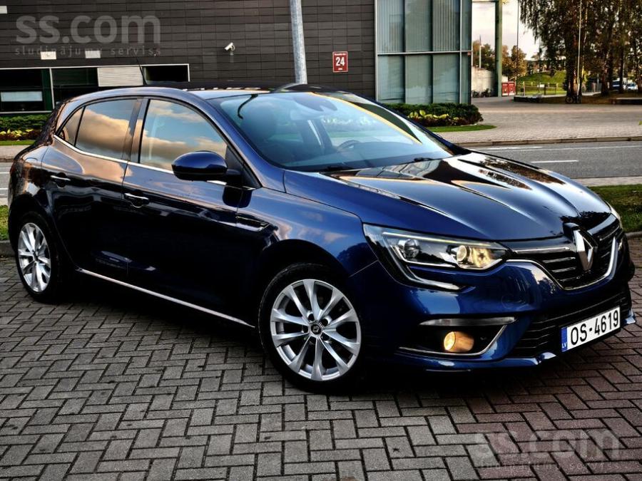 Blue Renault Megane 2016 in Jelgava, with an engine capacity of 1.20 L and mileage of 0 thousand km for 7490 €, photo 34 on AUTOMOTO.COM.LV