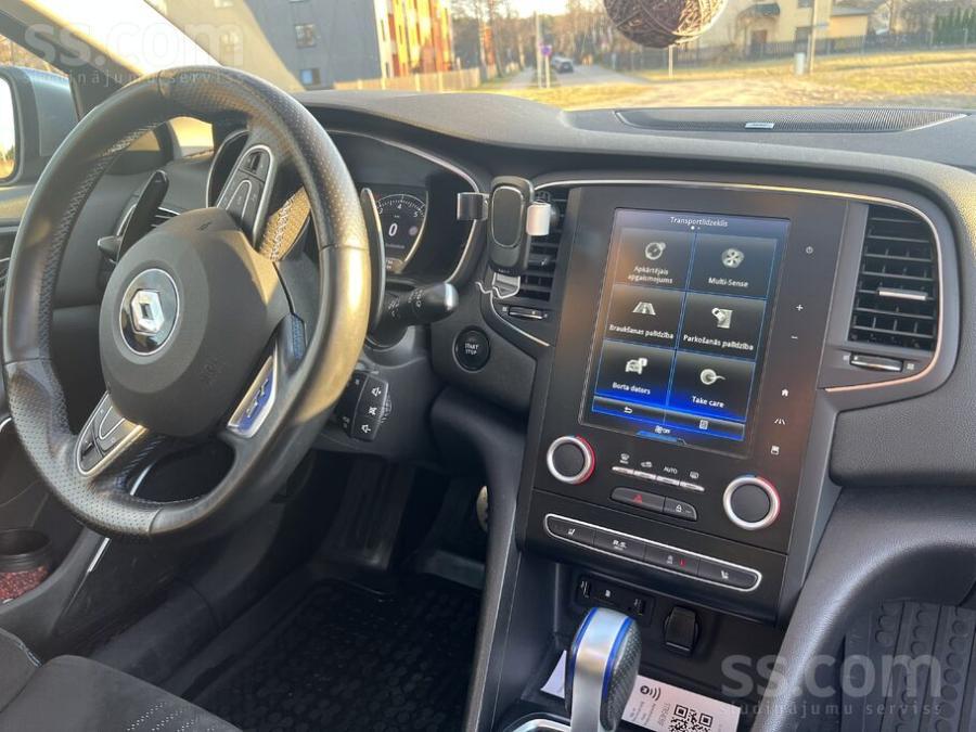 Blue Renault Megane 2018 in Riga, with an engine capacity of 1.60 L and mileage of 195 thousand km for 11600 €, photo 17 on AUTOMOTO.COM.LV