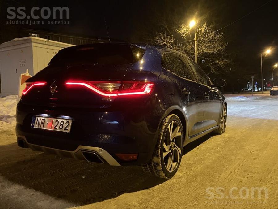 Blue Renault Megane 2018 in Riga, with an engine capacity of 1.60 L and mileage of 195 thousand km for 11600 €, photo 24 on AUTOMOTO.COM.LV