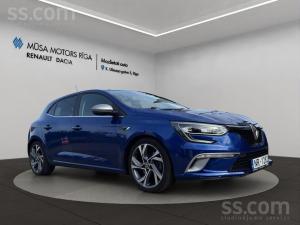 Blue Renault Megane 2018 in Riga, with an engine capacity of 1.60 L and mileage of 198 thousand km for 10995 €, photo  on AUTOMOTO.COM.LV
