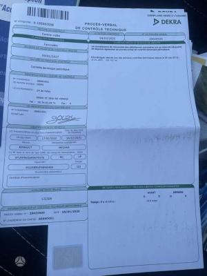 Синий Рено Меган 2020 в Таураге, объемом двигателя 1.46 л и пробегом 230 тыс. км за 3950 €, фото 15 на AUTOMOTO.COM.LV