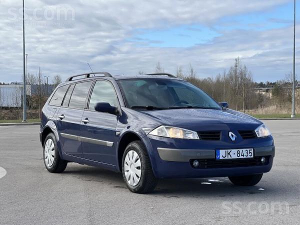 Синий Рено Меган 2004 в Тукумс, объемом двигателя 1.90 л и пробегом 322 тыс. км за 990 €, фото 1 на AUTOMOTO.COM.LV