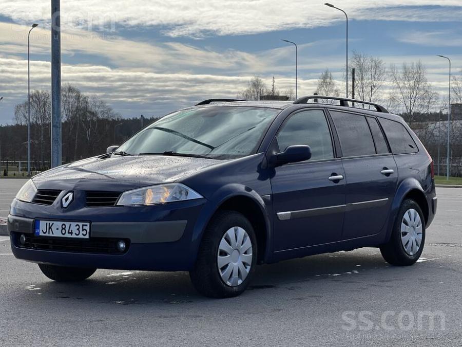 Синий Рено Меган 2004 в Тукумс, объемом двигателя 1.90 л и пробегом 322 тыс. км за 990 €, фото 4 на AUTOMOTO.COM.LV