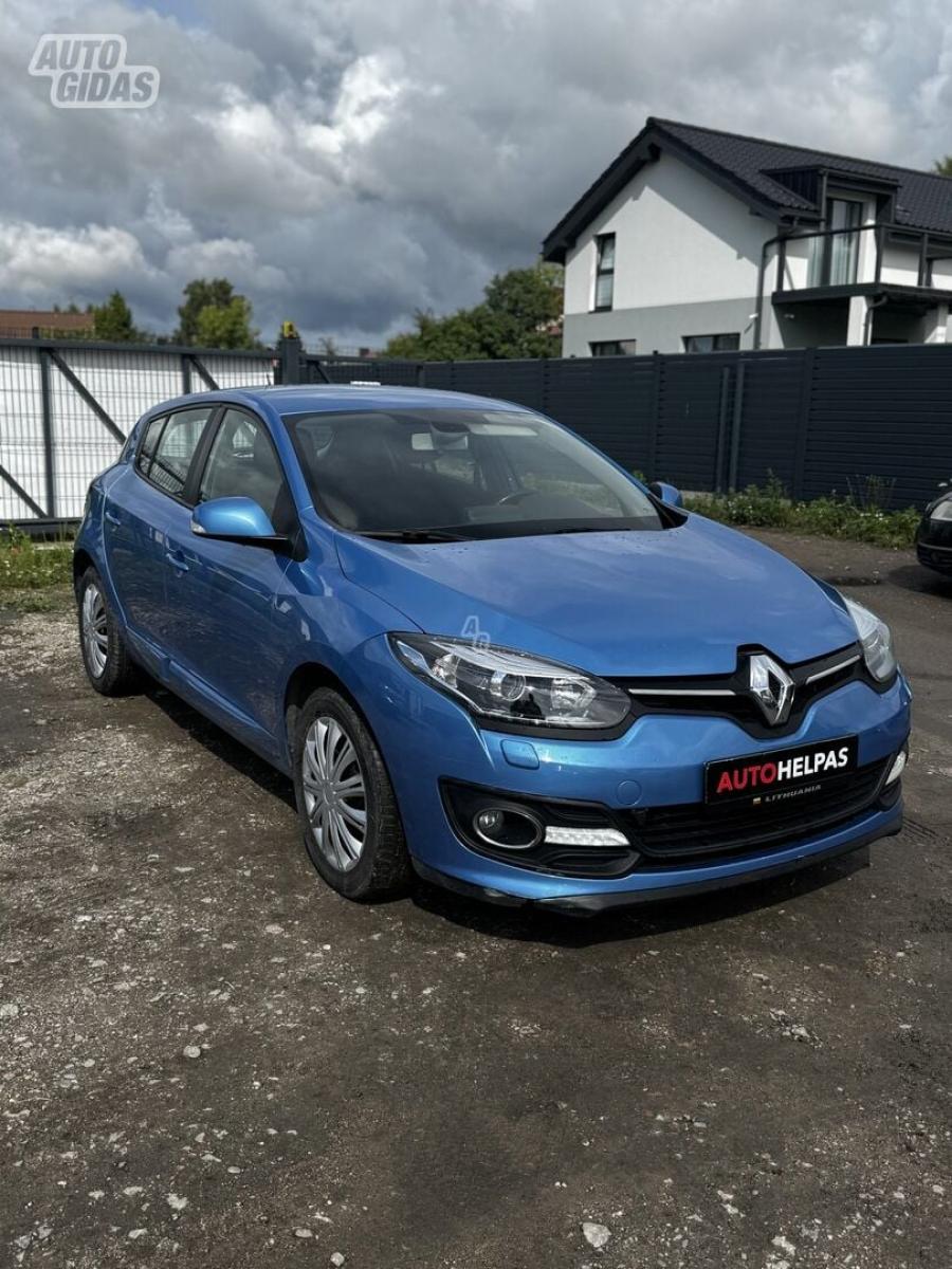 Blue Renault Megane 2014 in Klaipeda, with an engine capacity of 1.20 L and mileage of 215 thousand km for 2950 €, photo 1 on AUTOMOTO.COM.LV