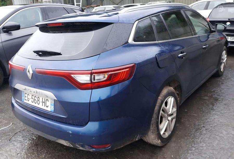 Blue Renault Megane 2016 in Taurage, with an engine capacity of 1.46 L and mileage of 143 thousand km for 4700 €, photo 5 on AUTOMOTO.COM.LV