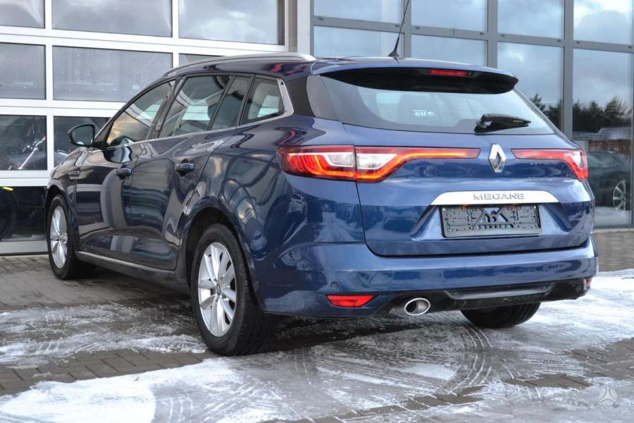 Blue Renault Megane 2018 in Vilnius, with an engine capacity of 1.46 L and mileage of 205 thousand km for 7700 €, photo 7 on AUTOMOTO.COM.LV