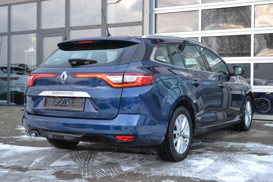 Blue Renault Megane 2018 in Vilnius, with an engine capacity of 1.46 L and mileage of 205 thousand km for 7700 €, photo 9 on AUTOMOTO.COM.LV