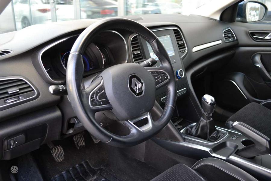 Blue Renault Megane 2018 in Vilnius, with an engine capacity of 1.46 L and mileage of 205 thousand km for 7700 €, photo 17 on AUTOMOTO.COM.LV