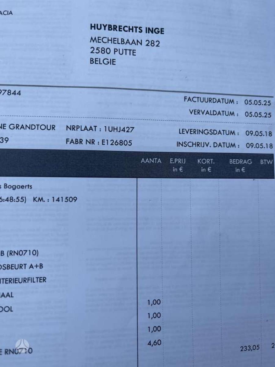 Blue Renault Megane 2018 in Kaunas, with an engine capacity of 1.20 L and mileage of 148 thousand km for 7750 €, photo 20 on AUTOMOTO.COM.LV