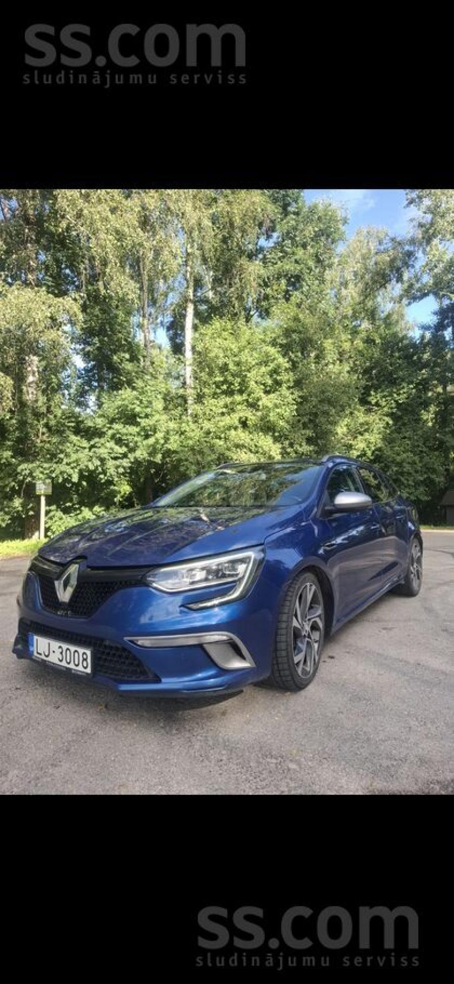 Синий Рено Меган 2018 в Елгава, объемом двигателя 1.60 л и пробегом 170 тыс. км за 9500 €, фото 1 на AUTOMOTO.COM.LV