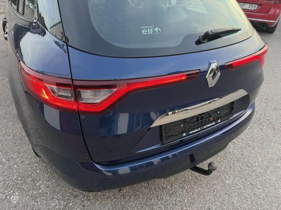 Blue Renault Megane 2018 in Utena, with an engine capacity of 1.33 L and mileage of 166 thousand km for 7750 €, photo 16 on AUTOMOTO.COM.LV