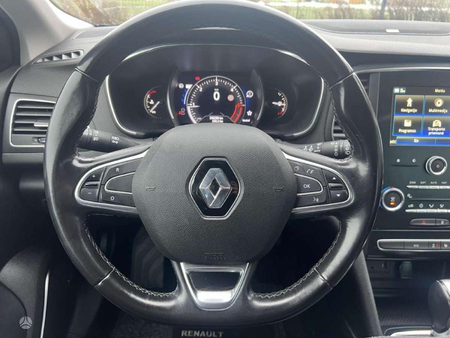 Blue Renault Megane 2019 in Kaunas, with an engine capacity of 1.46 L and mileage of 200 thousand km for 9950 €, photo 17 on AUTOMOTO.COM.LV