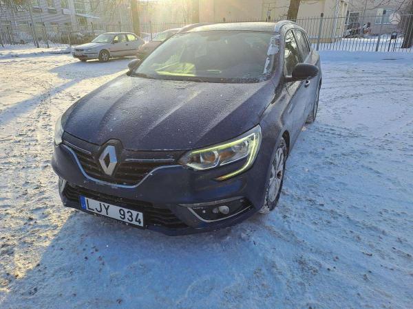 Blue Renault Megane 2020 in Vilnius, with an engine capacity of 1.33 L and mileage of 109 thousand km for 10450 €, photo 4 on AUTOMOTO.COM.LV