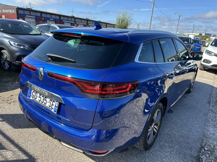 Blue Renault Megane 2021 in Vilnius, with an engine capacity of 1.46 L and mileage of 184 thousand km for 10889 €, photo 7 on AUTOMOTO.COM.LV