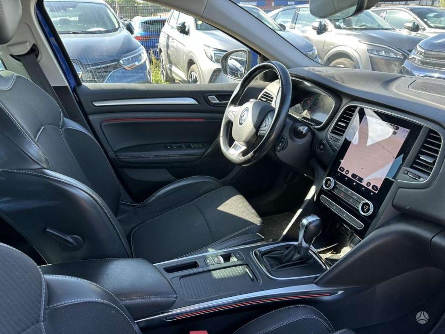 Blue Renault Megane 2021 in Vilnius, with an engine capacity of 1.46 L and mileage of 184 thousand km for 10889 €, photo 19 on AUTOMOTO.COM.LV