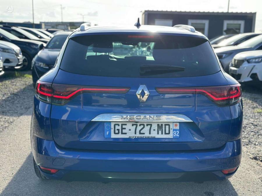 Blue Renault Megane 2022 in Vilnius, with an engine capacity of 1.46 L and mileage of 158 thousand km for 13430 €, photo 6 on AUTOMOTO.COM.LV