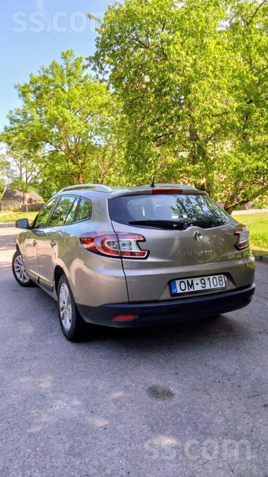 Brown Renault Megane 2012 in Kuldiga, with an engine capacity of 1.40 L and mileage of 218 thousand km for 3690 €, photo 5 on AUTOMOTO.COM.LV