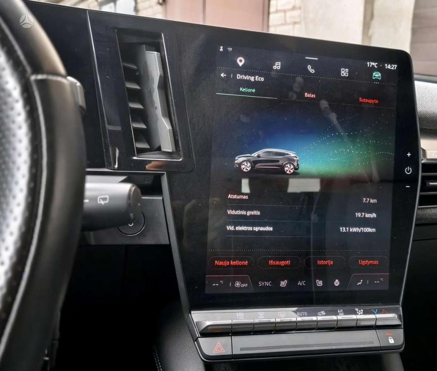 Melns Renault Megane E-Tech 2023 Telšiai, ar dzinēja tilpumu 0.00 L un nobraukumu 38 tūkst. km par 22500 €, foto 16 vietnē AUTOMOTO.COM.LV