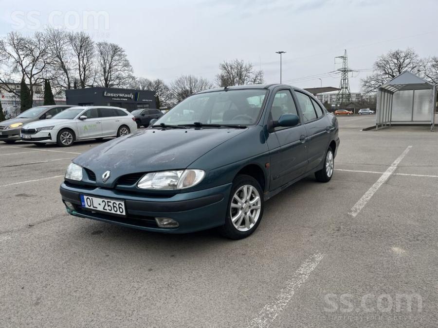 Green Renault Megane 1998 in Riga, with an engine capacity of 1.60 L and mileage of 265 thousand km for 750 €, photo 1 on AUTOMOTO.COM.LV