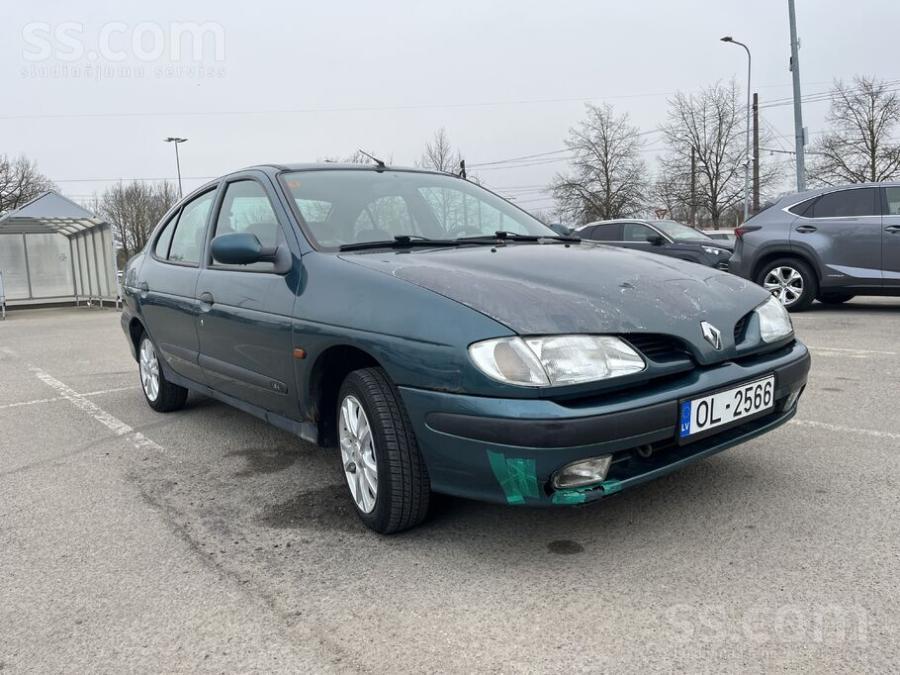 Green Renault Megane 1998 in Riga, with an engine capacity of 1.60 L and mileage of 265 thousand km for 750 €, photo 3 on AUTOMOTO.COM.LV