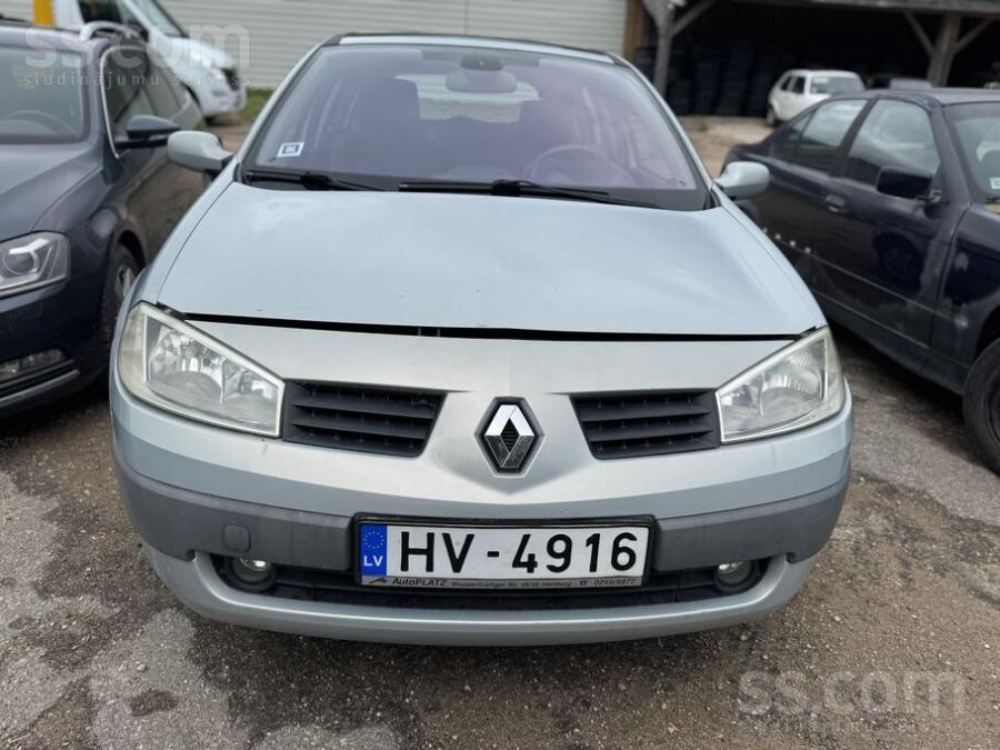 Grey Renault Megane 2004 in Kuldiga, with an engine capacity of 1.50 L and mileage of 274 thousand km for 550 €, photo 3 on AUTOMOTO.COM.LV